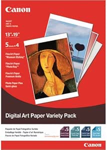 Amazon.com : Canon Digital Art Photo Paper Variety Pack, 13 x 19 Inches ...