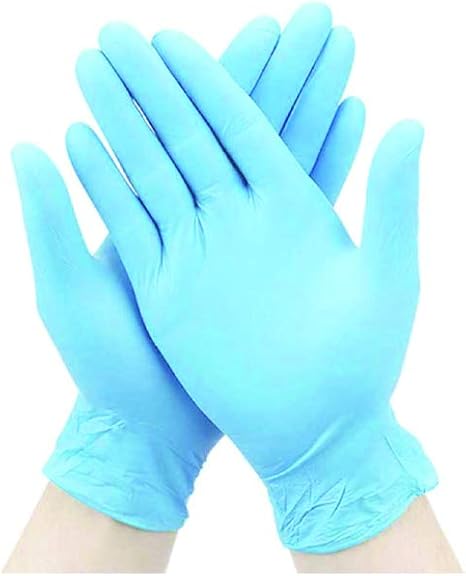 100PCS Disposable Hand Covers, Blue Nitrile Hand Covers, for Food, Dust ...