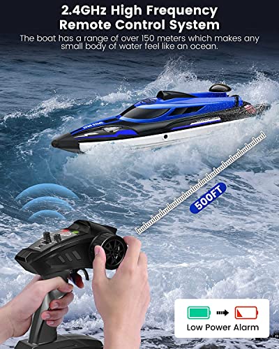 RC Boat - Speed Remote Control Boat for Pool and Lake 20MPH with 2 ...
