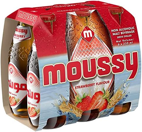 Moussy Strawberry Malt Beverage, 24 Bottle x 330 ml price in Saudi ...