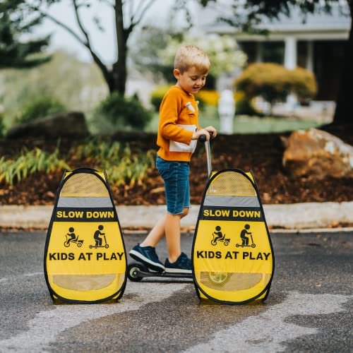 Safety Warning Signs Children At Play Signs - 3 Pack Reflective Safety ...