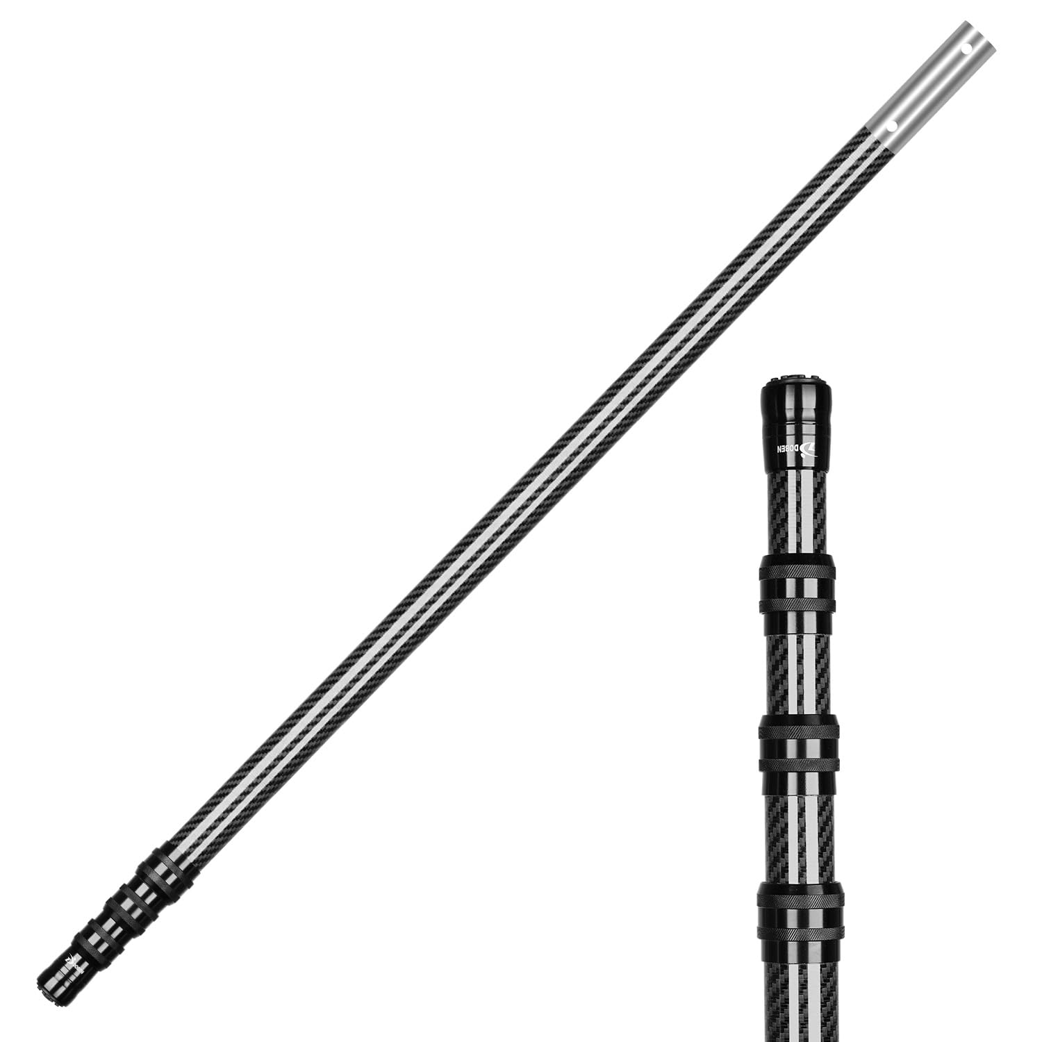 DOBEN 3K Carbon Fiber Pool Pole, Upgraded Telescopic Pool Pole 4.6 to ...