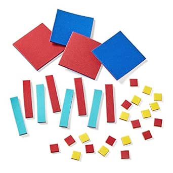 Amazon.com: hand2mind Foam Algebra Tiles Student Set, Linear Algebra ...