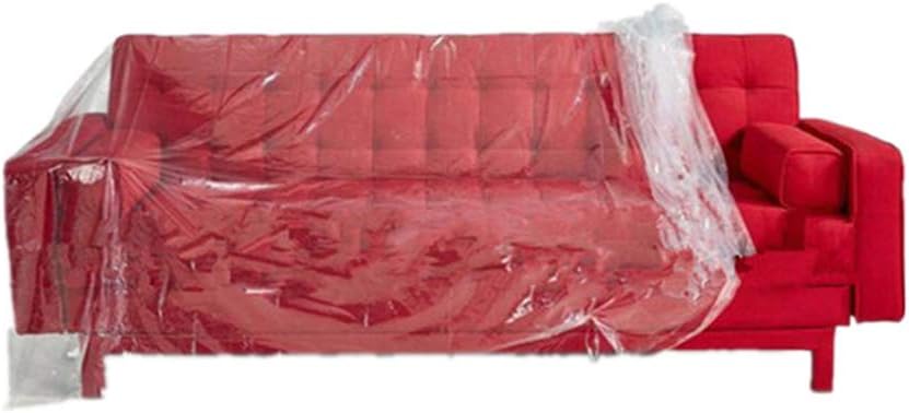 YapitHome Transparent Plastic Sofa Dust Covers Water Resistant Sofa ...