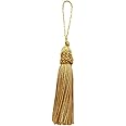 Amazon.com: Set of 10 Gold Crown Head Chainette Tassel, 3 Inch Long ...