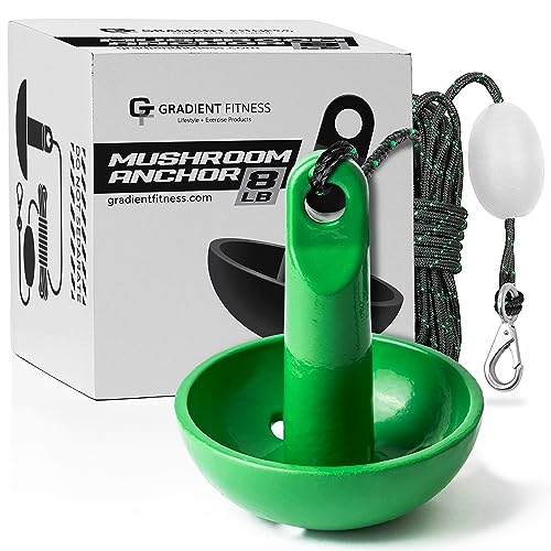 Gradient Fitness 8 lb Mushroom Boat Anchor | Small Boat Anchor, Canoe ...