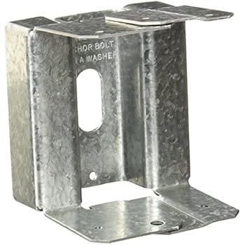 Simpson Strong Tie ABA44Z Z-Max 4 by 4 Adjustable Post Base, Tools ...