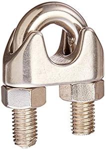 Amazon.com: Uxcell 16mm 9/16" Wire Rope Clip Stainless Steel U Shaped ...