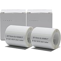 Amazon.com : NIIMBOT B21 Label Maker Tape Adapted Label Print Paper Mini Labels Sticker (2Rolls ...