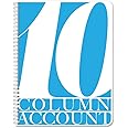 Amazon.com : BookFactory 10 Column Ledger Book/Account Book/Accounting ...