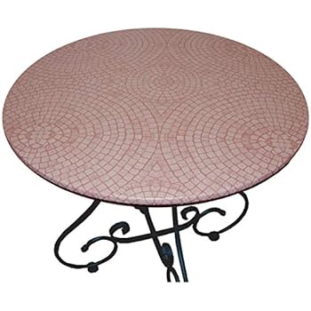 Amazon.com: Fitted Tablecloths Round - Fits 44 to 48 inch Tables ...