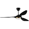 reiga 52" Ceiling Fan with Dimmable LED Light Kit Remote Control Modern ...