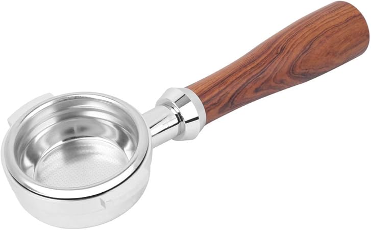 58mm Coffee Handle, Washable Wood Color Coffee Accessories, Detachable ...