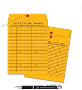Amazon.com : 10 Pack Inter Office Inter-Departmental Envelopes with ...