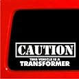 Amazon.com: Sticker Connection | Caution This Vehicle is A Transformer ...