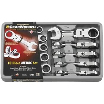 GearWrench 81919 - Juego de 44 llaves combinadas largas y con sistema de medición métrico e ...