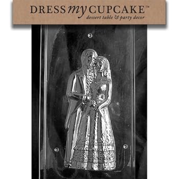 Amazon.com: Dress My Cupcake DMCW003 Chocolate Candy Mold, Bride and ...