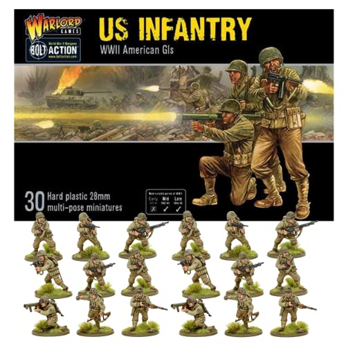 Wargames Delivered Bolt Action Miniatures - US Infantry Troop Set ...