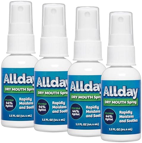 Allday Dry Mouth Spray - Maximum Strength Xylitol, Fast Acting, Long ...
