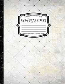 Composition Book Unruled: Notebook College ruled: Grid: (Blank ...