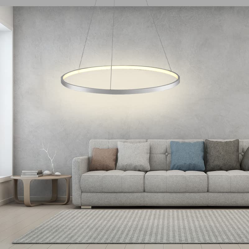 LightInTheBox Modern Pendant Light, 23.6" LED Ring Chandeliers Ceiling ...