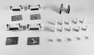 Amazon.com: Plantation Shutter Repair/New Shutter Replacement Parts Kit 4 White Magnetic Catch ...