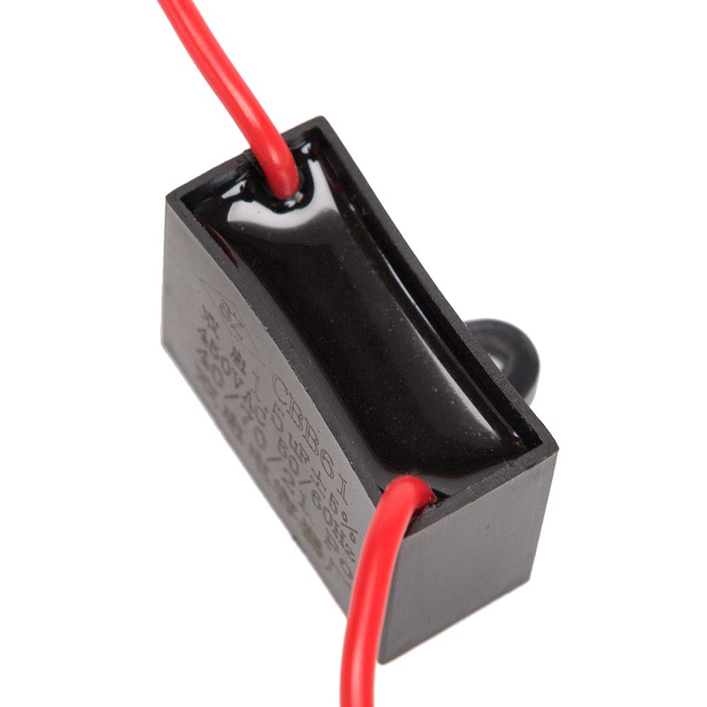 ICQUANZX Ceiling Fan Capacitor Capacitor 2 Wire for CBB61 Wall Fan ...