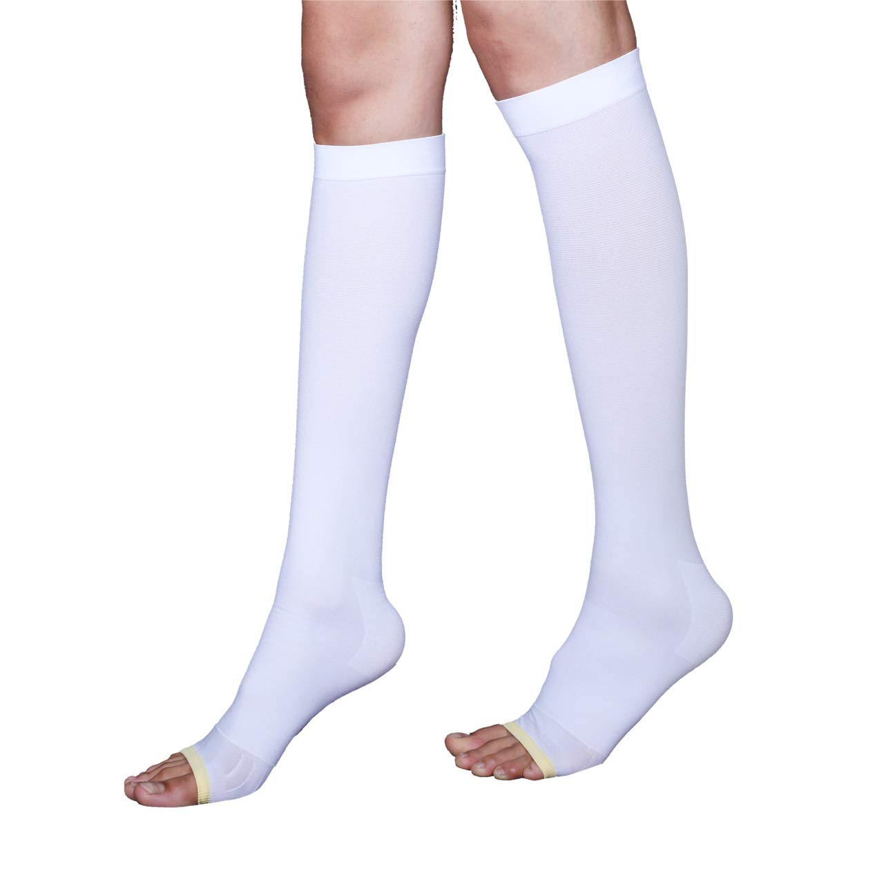 Sorgen Below Knee Anti Embolism DVT Stockings, (XXLarge), White, 1 Pair ...