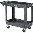Amazon.com: TUFFIOM Plastic Service Utility Cart, Support up to 550lbs ...