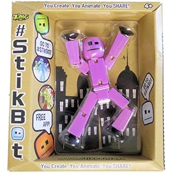 Stikbot, Translucent Light Blue Stikbot Figure, 3 Inches: Amazon.com.mx ...