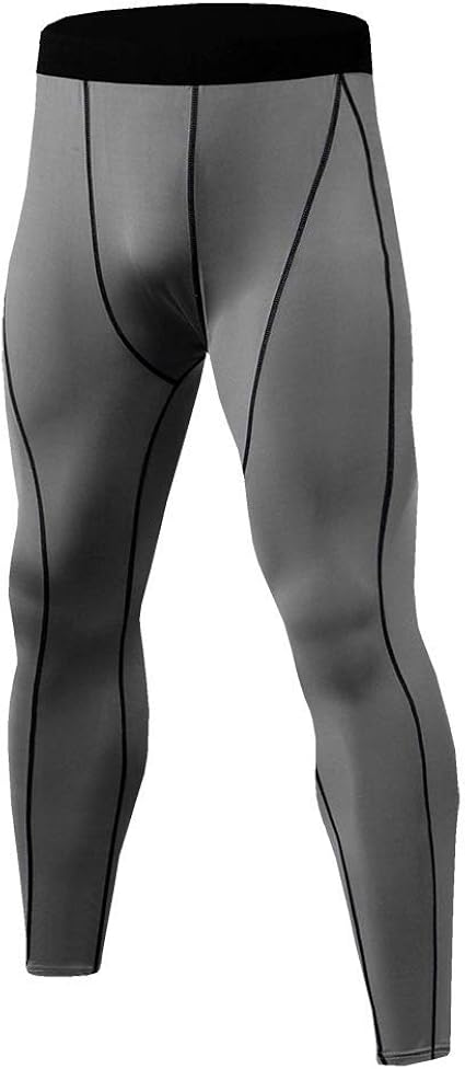 White Compression Pants Running Tights Men Fitness Training Pants ...