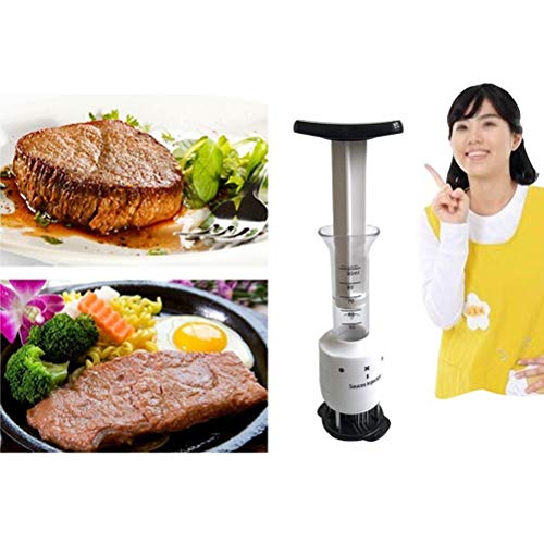 Sauces Injector,2 in 1 Needle Meat Tenderizer and Flavor Marinade ...