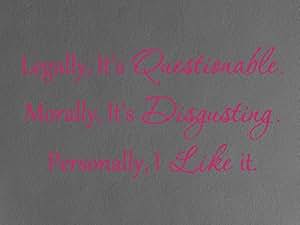 Vinylsay"Legally, it's questionable. Morally, it's disgusting ...