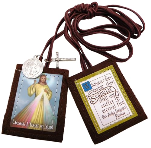 Westmon Works Divine Mercy Scapular Bulk With Holy Cards Set Classroom ...