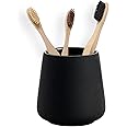Amazon.com: Matte Black Toothbrush Holder for Bathroom,Tooth Brushing ...