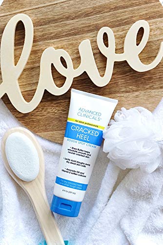 Advanced Clinicals Cracked Heel Foot Cream Moisturizer Lotion W/Shea Butter, Skin Care ...