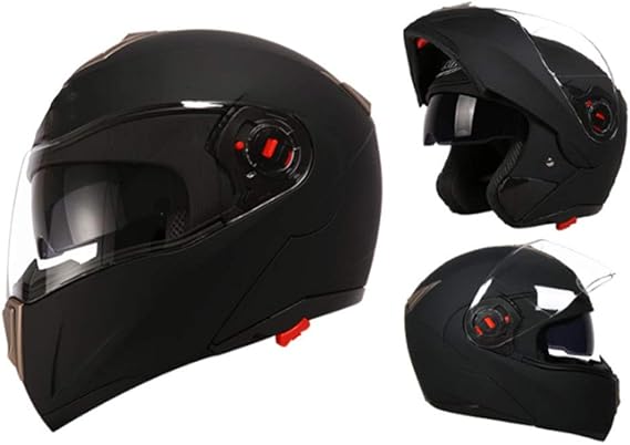 YWLG Motorradhelm Voller Helm Mit Bluetooth-Headset Eingebaut Intercom ...