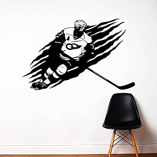 Amazon.com: Hockey Wall Sticker, hockey sticker for Helmet,puck wall ...