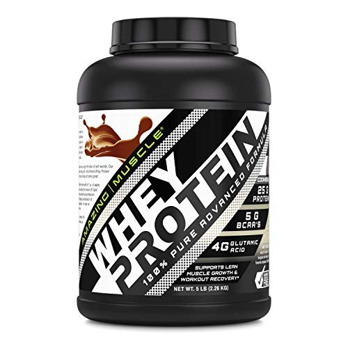 Amazing Muscle 100% Whey Protein Powder *Advanced Formula with Whey ...