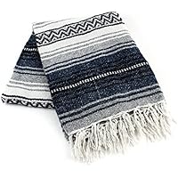 Amazon.com: MEXIMART's® Authentic Mexican Falsa Blanket Hand Woven ...