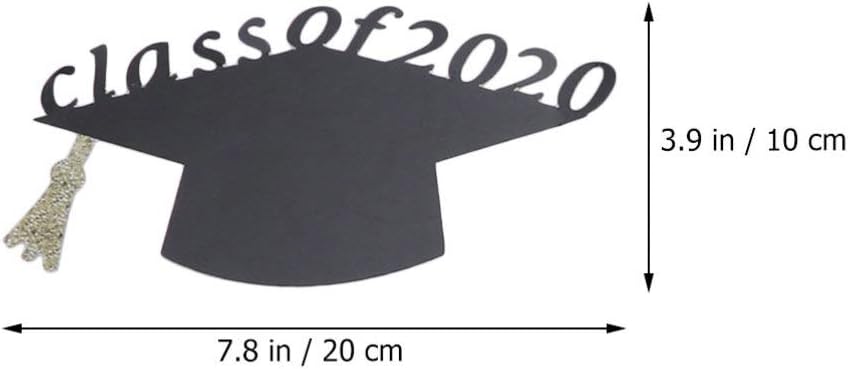 Amosfun Graduation Photo Props Glitter Graduation Phtoto Booth Props ...