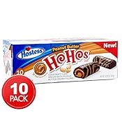 Hostess Ho Hos [One Box of 10 Snack Cakes] (Peanut Butter): Amazon.com ...