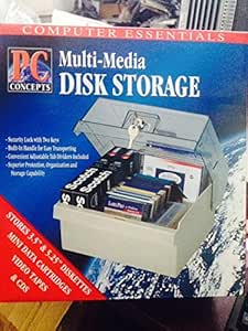 Amazon.com: MultiMedia Disk Storage Box Data Case Holder - Stores up to ...