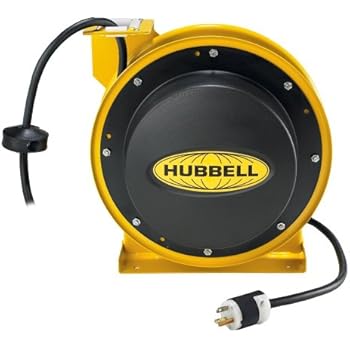 Amazon.com: Hubbell Wiring Systems HBL45123R Industrial Power Cord Reel ...