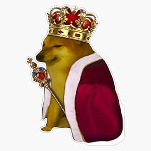 Amazon.com: LAD Studio Cheems King Sticker Vinyl Bumper Sticker Decal ...
