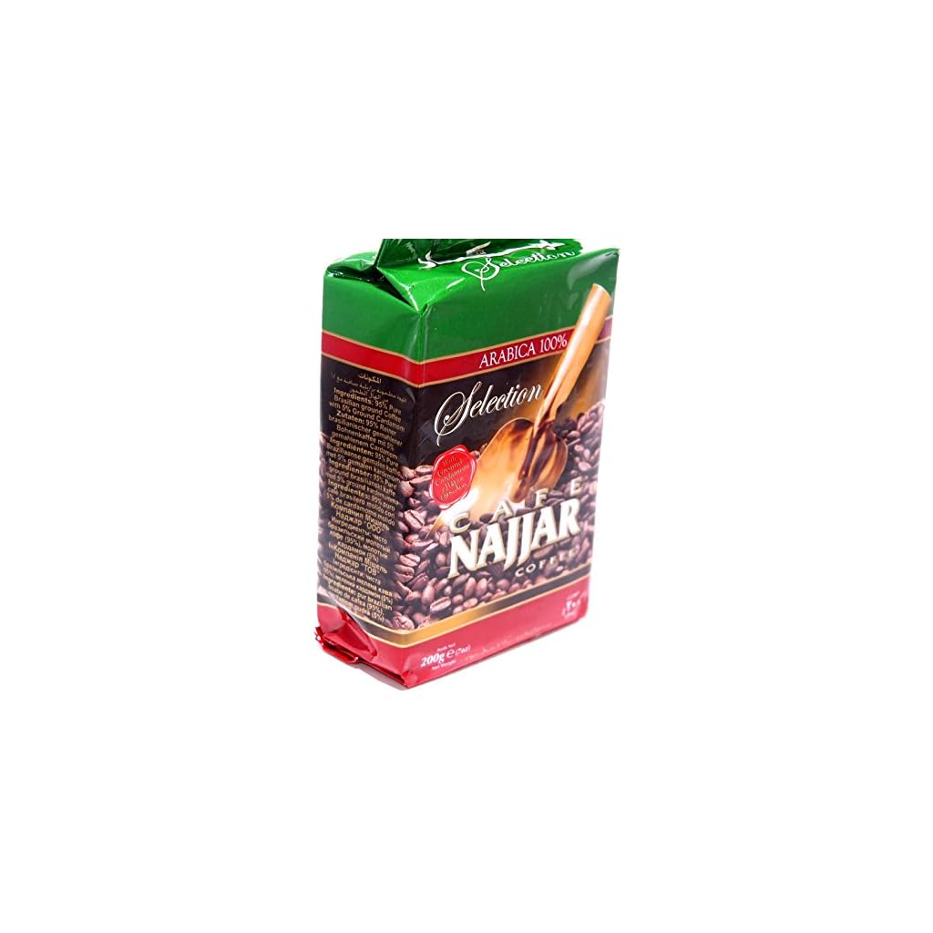 Cafe Najjar Fine Ground Coffee with Cardamom 200g - Moroccan & Uzbek ...