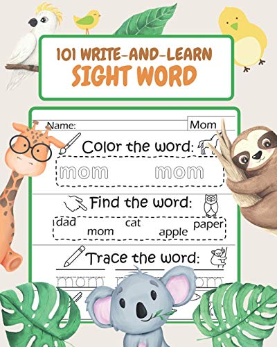 101 Write-and-Learn Sight Word: 101+ Must Know Sight Words For ...