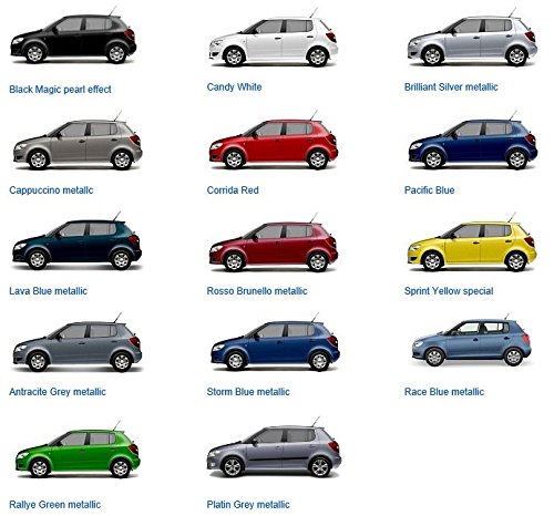 Pintura de retoque para SKODA, blanco láser (F9F / J3J3)