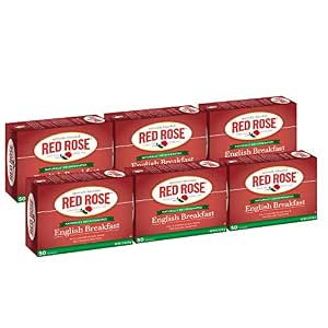 Amazon.com : Red Rose Teas Black Tea, 6 Boxes of 50 (300 Tea Bags ...