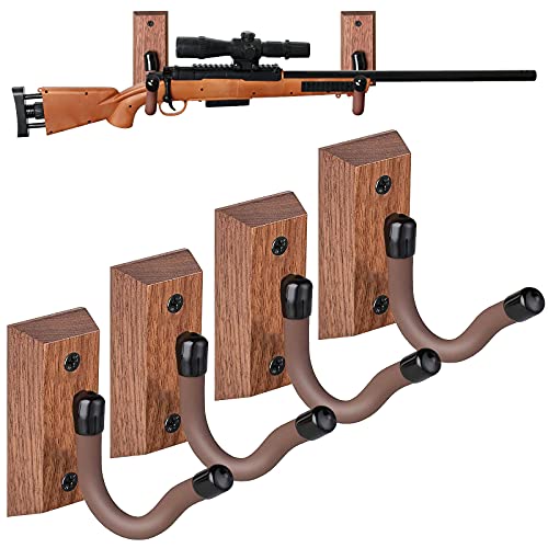 GOHIKING Horizontal Gun Rack, 2Pair U Shape Display Shotgun Hooks to ...